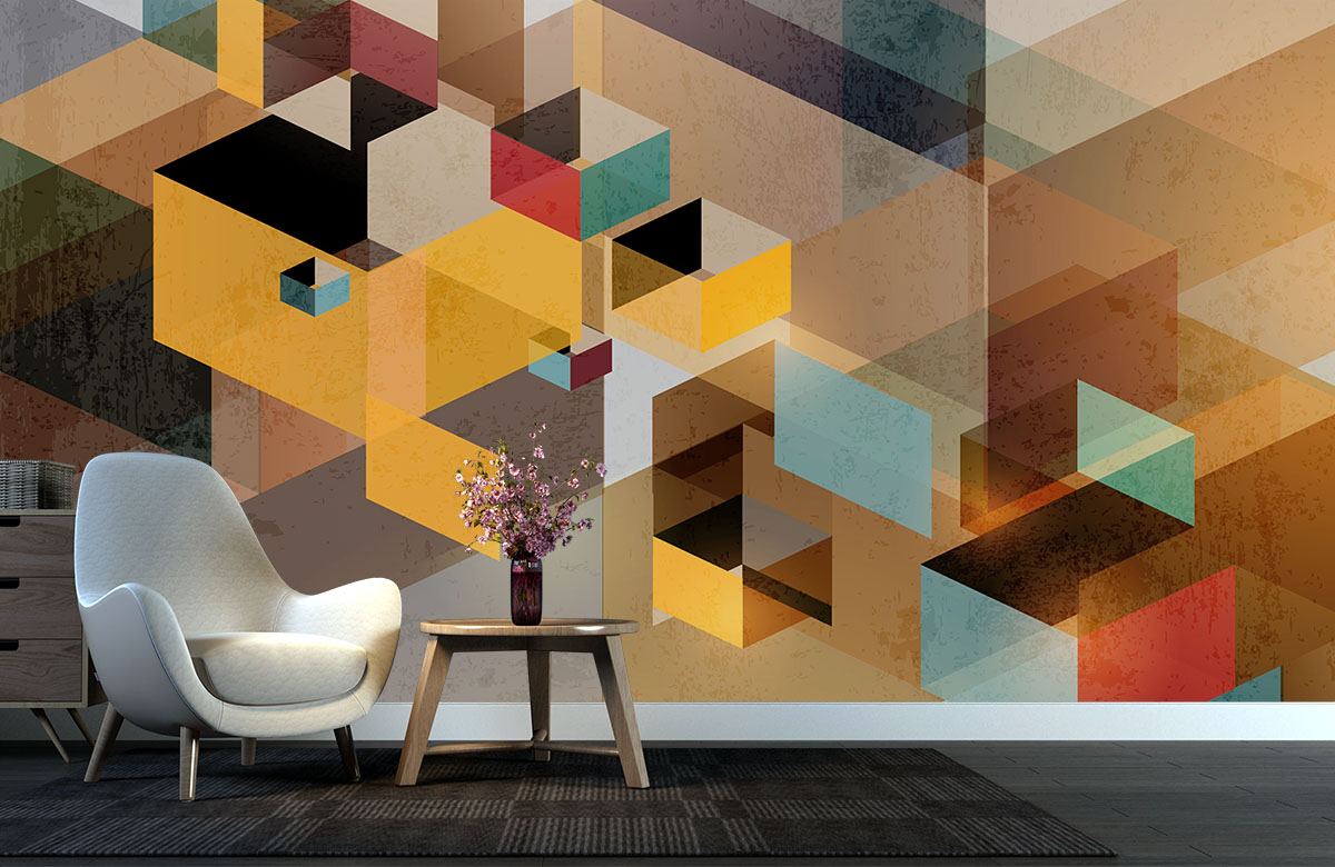 Modern Geometric Wallpaper For Your Space | Morphico