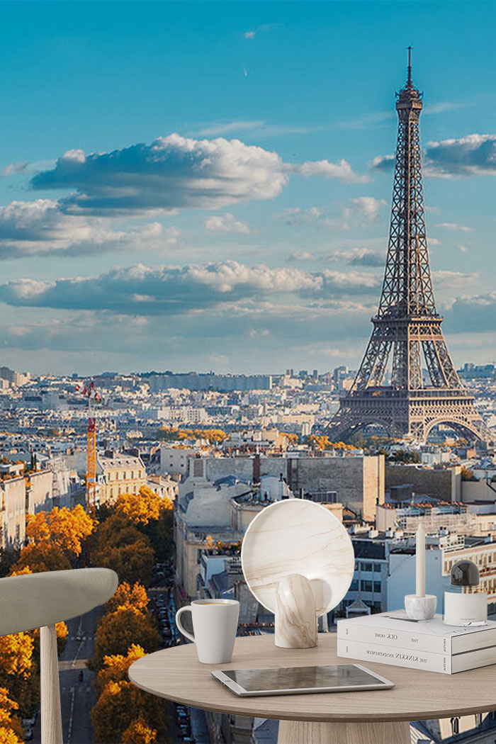Paris Scenery Wallpaper Paris At Night Eiffel Tower View From