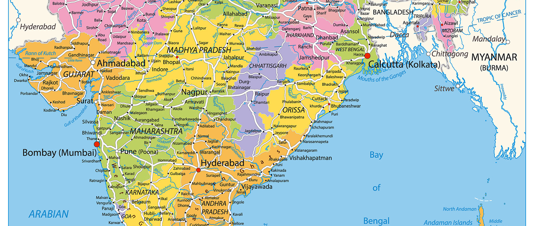 Roadways Network Map of India | Morphico