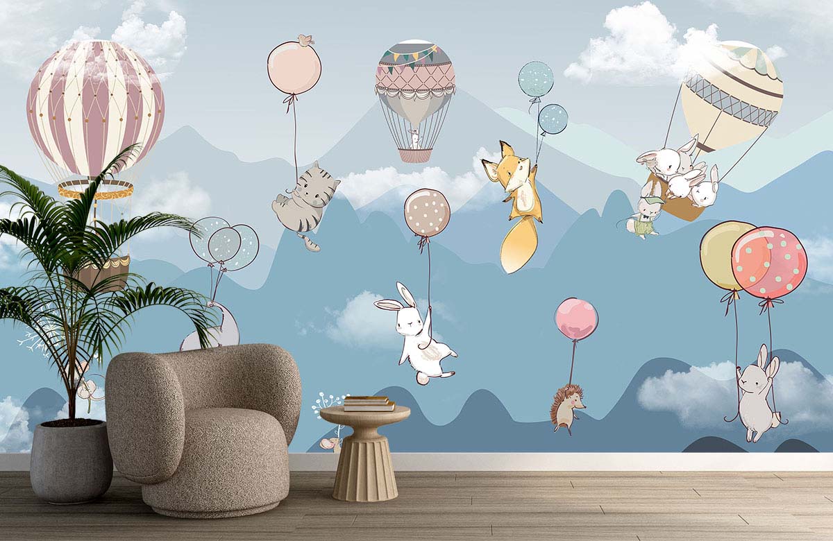 Rabbit Wall Mural | Shop Online| | Morphico