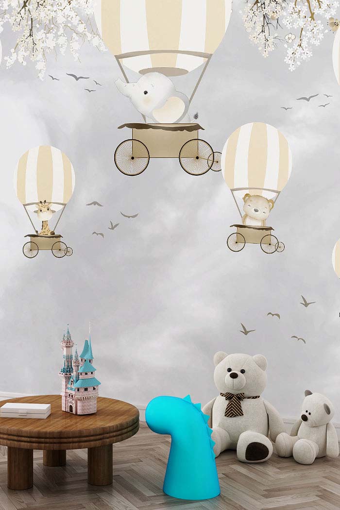 Grey Childrens Wallpaper for Wall | Morphico