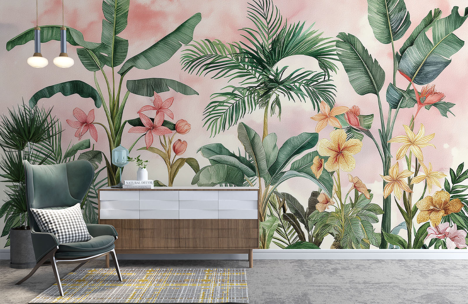 Tropical Wallpaper Bedroom for Walls | Morphico